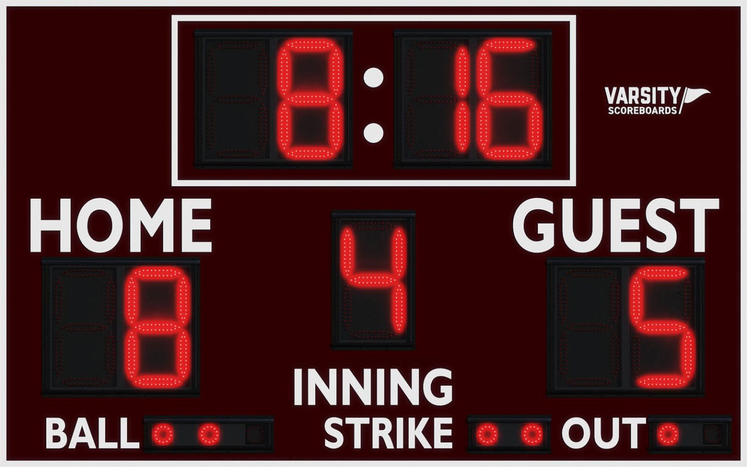 3312 Baseball/Softball Scoreboard - Varsity Scoreboards