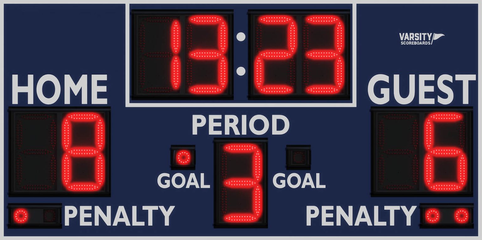 1332 Hockey/Lacrosse Scoreboard- Outdoor - Varsity Scoreboards